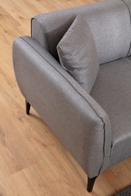 Hanah Home Třímístná pohovka BELISSIMO světle šedá 220 cm 560ARE1360