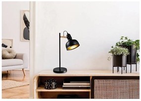 Candellux Černá stolní lampa Reno pro žárovku 1x E27