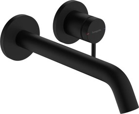 Hansgrohe Tecturis S, páková umyvadlová baterie EcoSmart+ pod omítku s výtokem 225 mm, černá matná, HAN-73351670