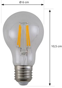 LED žárovka, čirá, E27, 7,2 W, 4000K, 1521 lm