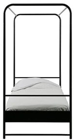 Postel bunk 90 x 200 cm černá MUZZA