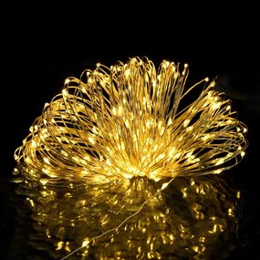 Světelný LED řetěz se 150 LED diodami teplý bílý 15 m 330048