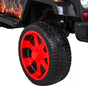 Ramiz Terénní autíčko Raptor Drifter plameny + ovladač + pohon 4x4 + úložný prostor + pozvolný rozjezd + MP3 LED