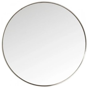 KARE DESIGN Zrcadlo Curve Round 100 cm - nerezová ocel 100 × 100 × 5 cm