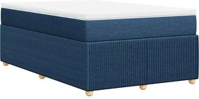 Box spring postel s matrací modrá 120x200 cm textil 3285566