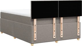 Box spring postel s matrací taupe 140x200 cm textil 3286707