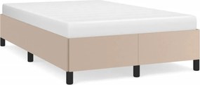 Rám postele bez matrace cappuccino 120x190 cm umělá kůže 3269650