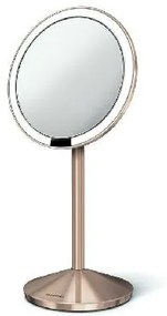 Simplehuman Kosmetická zrcadla - Kosmetické cestovní zrcátko s LED osvětlením, rose gold ST3010