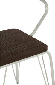 Bílá/v přírodní barvě jídelní židle z jilmového dřeva District – Premier Housewares