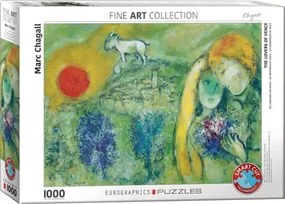 EUROGRAPHICS Puzzle Milenci z Vence / 1000 dílků / 67,6 × 48,9 cm
