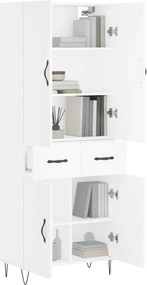 Skříň highboard bílá 69,5 x 34 x 180 cm kompozitní dřevo 3198177