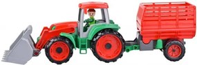 Lena TRUXX Traktor s přívěsem na seno, ozdobný kartón