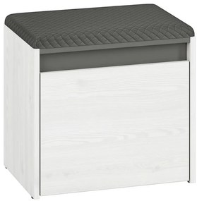 Casarredo Botník s výklopnými dvířky FARFARA borovice sněžná/antracit