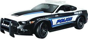 Maisto ford mustang gt 2015 1:18 černo-bílá