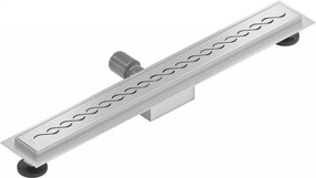 Mexen Flat nerezový sprchový žlab 60 cm vzor M18, 1023060-15
