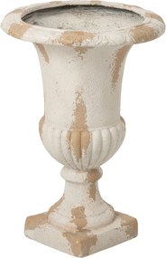 Béžový antik květináč Antiqou French - Ø 48*71 cm
