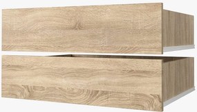 Zásuvky do skříní širokých 250 cm | sada 2 ks | sonoma | pro vybrané posuvné skříně