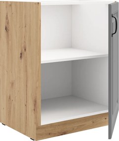 STILO ad | dolní skříňka 60 D 1F s policí | 60 cm | UNI dvířka | artisan/šedá