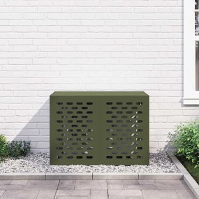 vidaXL Ochrana klimatizace Olivově zelená 100 x 50 x 70 cm [865900]