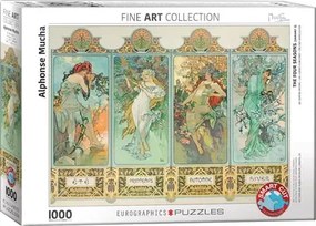 EUROGRAPHICS Puzzle Čtyři roční období / 1000 dílků / 67,6 × 48,9 cm