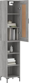 Skříň highboard šedá sonoma 34,5 x 34 x 180 cm kompozitní dřevo 3200327