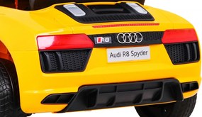 Ramiz Elektrické autíčko Audi R8 pro děti žluté + dálkové ovládání