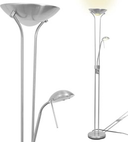 vidaXL Stmívatelná stojací lampa LED 23 W [242730] Barva: Stříbrná
