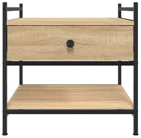 Konferenční stolek dub sonoma 50 x 50 x 50 cm kompozitní dřevo - Default Title