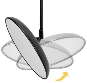 Toolight Toolight, LED stropní svítidlo APP1280-CP Black, černá matná, OSW-05182