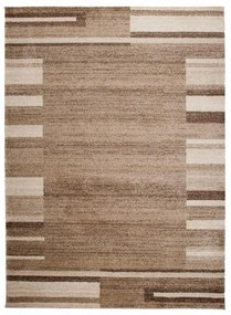 Kusový koberec Pruhy tmavě béžový S 80x150cm