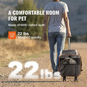 nosič pro kočky s kolečky, pojízdný nosič pro zvířata – JW-XB21212255 (218)