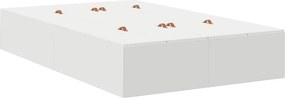 Rám postele s úložným prostorem s úložištěm Bílá 120 x 190 cm 3335421