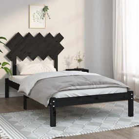 vidaXL Rám postele černý 100 x 200 cm masivní dřevo
