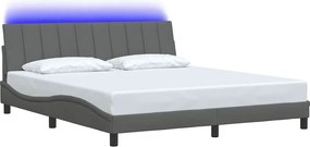 Rám postele bez matrace Hanko tmavě šedý 180 x 200 cm textil 3310476
