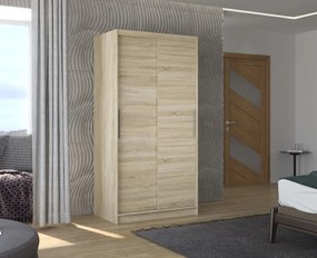 Šatní skříň s posuvnými dveřmi Collin - 100 cm Barva: dub Sonoma