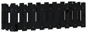 Vyvýšený záhon plotový design černý 100x30x30 cm masiv borovice - Default Title