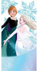 Carbotex Dětská osuška Ledové Království Princezny Anna a Elsa, 70 x 140 cm