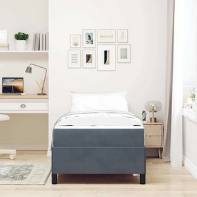 Rám postele Tmavě šedá 90 x 200 cm textil 3399037