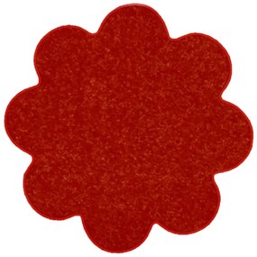 Vopi koberce Květinový koberec Eton vínově červený - 160x160 kytka cm