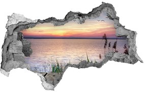 Wallmuralia Nálepka fototapeta 3D výhled Jezero západ 95x73 cm