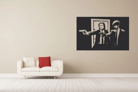 Lepy.cz Samolepka na zeď Pulp Fiction Velikost (šířka x výška): 55x35cm, Barevná varianta: Černá