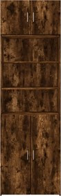 Úzká úložná kouřový dub 70x42,5x225 cm kompozitní dřevo 3281319