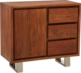 Komoda z masivu akácie v tmavě přírodní barvě 92x82x40 cm Simla – Premier Housewares