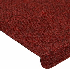 Samolepicí podložky na schody 30 ks Červená 65x22,5x3,5 cm 3365915