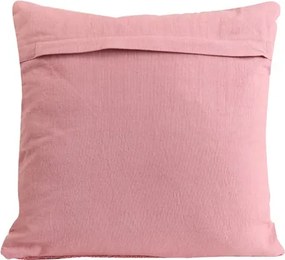 Růžový sametový čtvercový polštář Skali - 45*45 cm