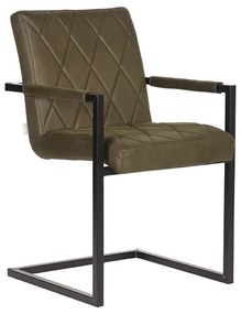 LABEL51 jídelní židle DENMARK zelená Color: Army green UK-30.247