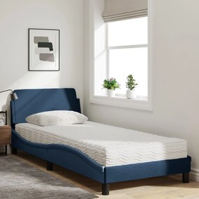 Postel s matrací Dover modrá 90 x 190 cm textil 3208310