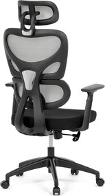Ergonomická kancelářská židle LEXON - šedá síťovina