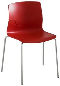 Gaber Plastová židle SLOT FILL NA Barva kostry bílá kostra Barva plastu Gaber hnědo-zelená 51