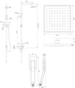 OMNIRES SYSJIMJIMCR - Sprchová sada JIMJIM lesklý chrom